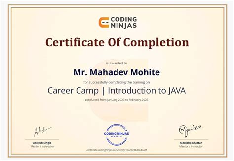 Career Coding Java Connections Share Codingninjas Mrmahadev Mohite