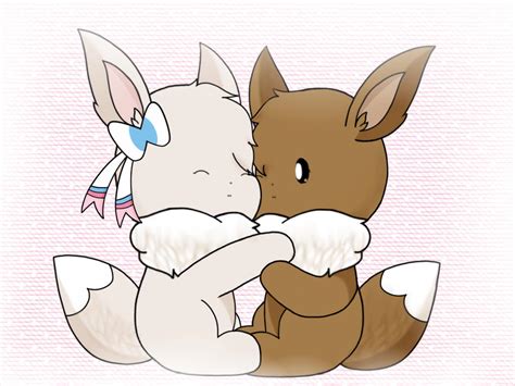 Eevee Hug T By Mistywoof4015 On Deviantart