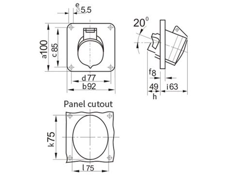 32a Male And Female Connector 4 Pin Ip44 Peaco Support