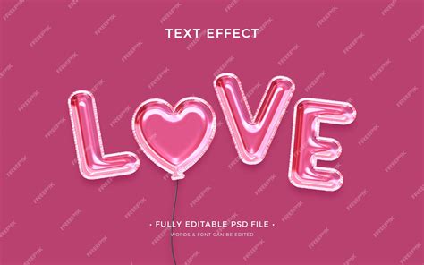 Premium Psd Ballon Text Effect