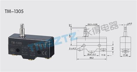 TM Micro Switch Spring Plunger Z GB B LXW G TMAZTZ Electric