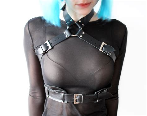 Bra Harness Chest Harness Leather Bra Cage Bra Bdsm Bra Fetish Harness