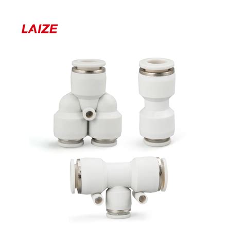 Reducer Straight Y Tee Shape Hose Connector Push In Quick Connect Fitting White Pg Pw Peg