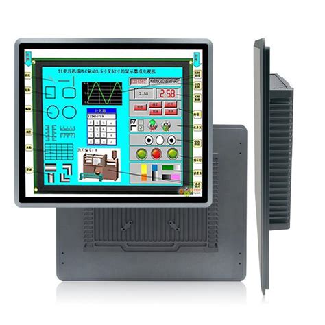 Desktop Pure Flat Industrial Touch Screen Monitor Lcd Display Flat