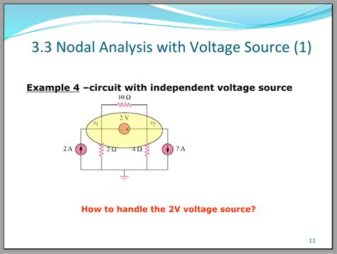 Solved 3 3 Nodal Analysis With Voltage Source 1 Example 4 Chegg Com