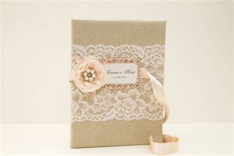 Папка за брачно свидетелство „rustic And Blush“ Ръчна изработка на подаръци за сватба и бебе