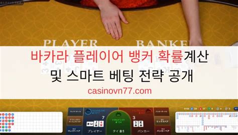 바카라 플레이어 뱅커 확률계산 및 스마트 베팅 전략 공개