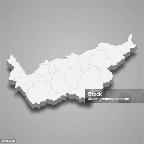 발레의 3d 등각 표시지도는 스위스의 광저우입니다 발레 주에 대한 스톡 벡터 아트 및 기타 이미지 발레 주 지도 0명