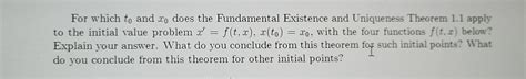 Solved Theorem 1 1 Fundamental Existence And Uniqueness