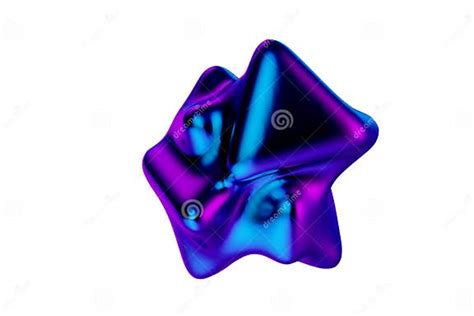 Triangular Abstract Shape In Gradient Colors 3d Render Stock