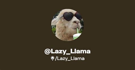 Lazy Llama Instagram Twitch Linktree