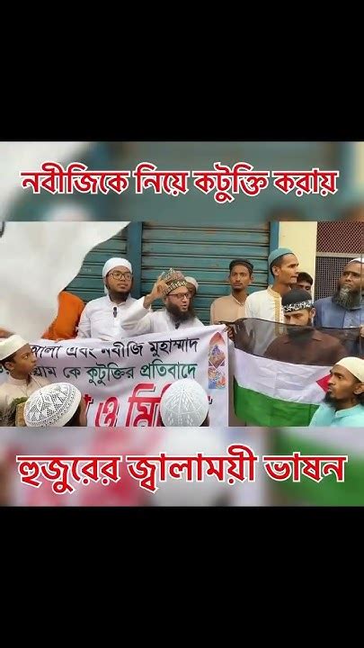 নবীজিকে নিয়ে কটুক্তি করায় হুজুরের জ্বালাময়ী ভাষন Youtube