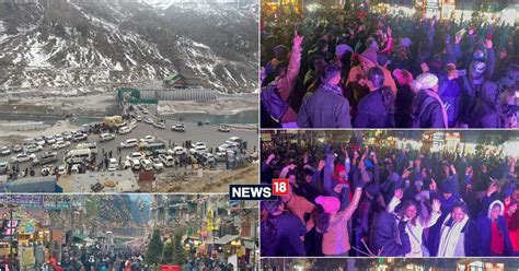 नए साल से पहले चॉक ओ ब्लॉक मनालीः 1 लाख टूरिस्ट 35 हजार गाडियां और 150