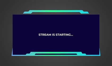 Bingkai Overlay Antarmuka Streaming Langsung Untuk Siaran Atau