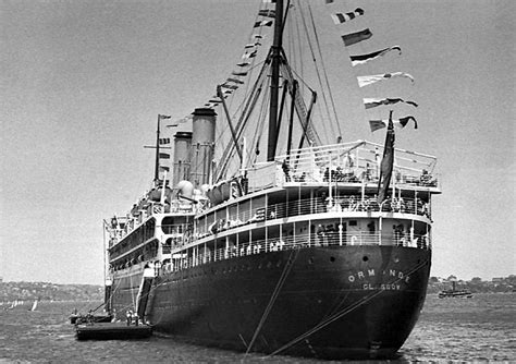 Orient Line Rms Ormonde 1917 To 1952 Page One