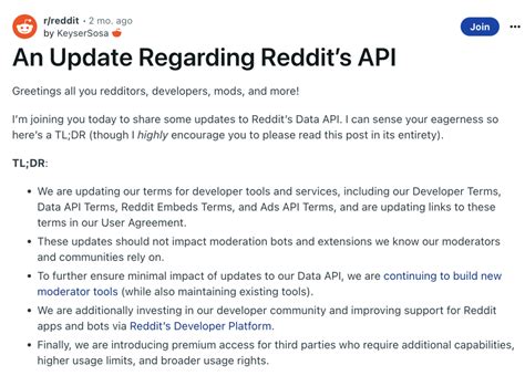 “美版贴吧” 强制对 Api 收费遭开发者反击：关闭第三方 App 开源代码、数千个子论坛改私有模式、直接搞崩官网reddit广告api