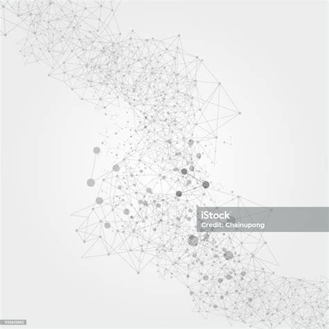추상적인 기술 빅 데이터 시각화입니다 미래 공간 Infographic입니다 정보 미적 배경 디자인입니다 0명에 대한 스톡 벡터