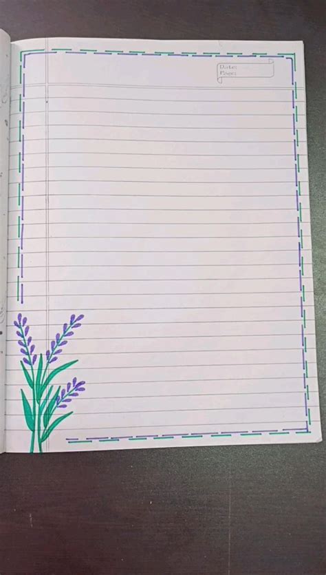 7 Beautiful Notebook Border Designs