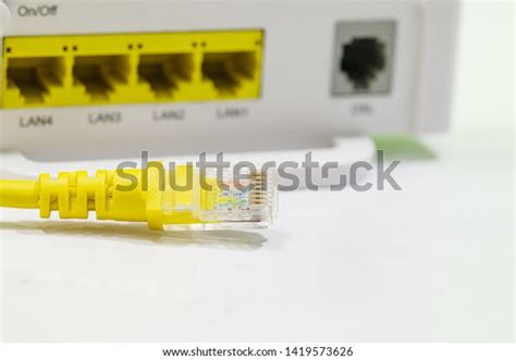 Wireless Modem Router Cable Connecting On Stock Photo Shutterstock