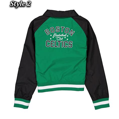 Greenblack Boston Celtics Throwback Jacket