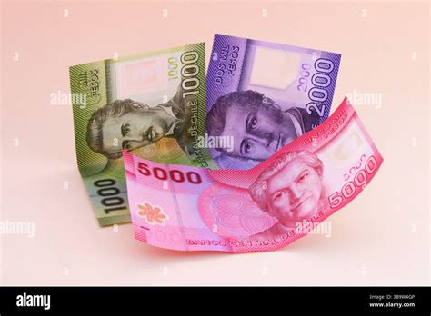One Thousand Two Thousand And Five Thousand Pesos Colorful Chilean