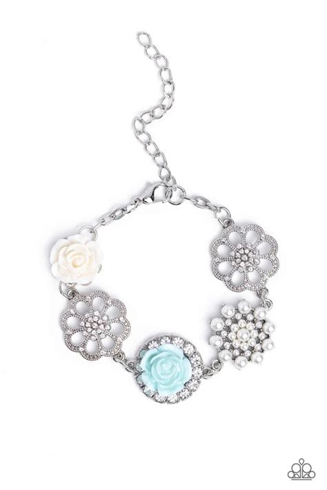 Paparazzi Bracelet ~ Tea Party Theme Blue Paparazzi Jewelry