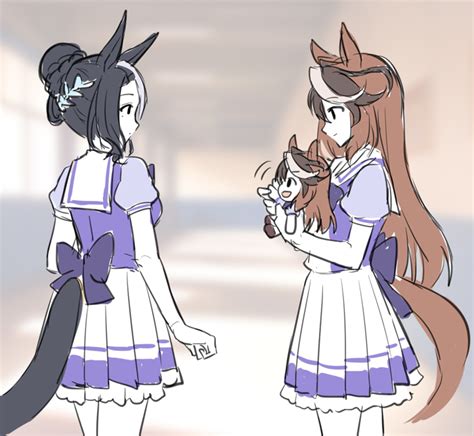 Symboli Rudolf And Mejiro Ramonu Umamusume Drawn By Mauve Danbooru