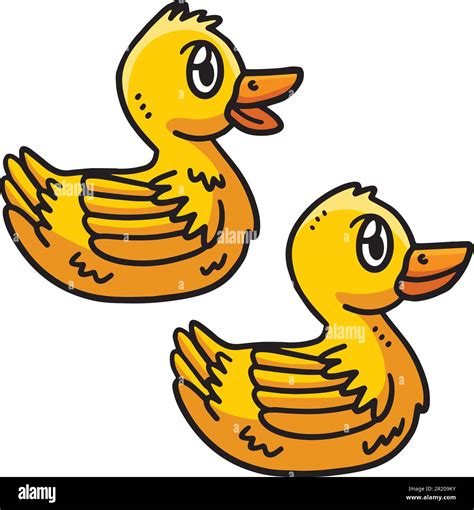 Duckling Cartoon Colored Clipart Illustration Stock Vector Image And Art