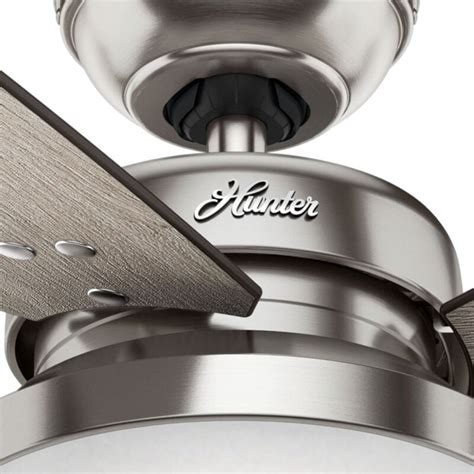 Hunter Sentinel 52 In Ceiling Fan With Led Light Kit And Handheld