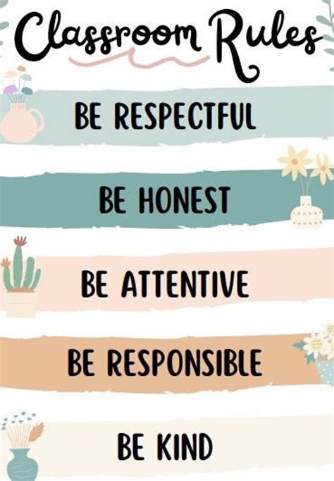 Printable Classroom Rules Download Pdf Rules Classroom Rules