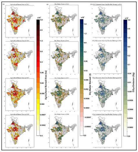 Special And Temporal Variation Of A Agricultural Burned Area Ha Download Scientific