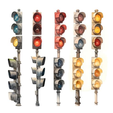 Premium AI Image Beautiful Race Car Starting Line And Signal Lights
