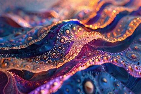 Discover The Vivid World Of Abstract Microscopic Cellular Structures With Vibrant Colors Aig