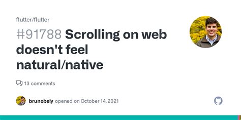 Scrolling On Web Doesn T Feel Natural Native Issue Flutter Flutter GitHub