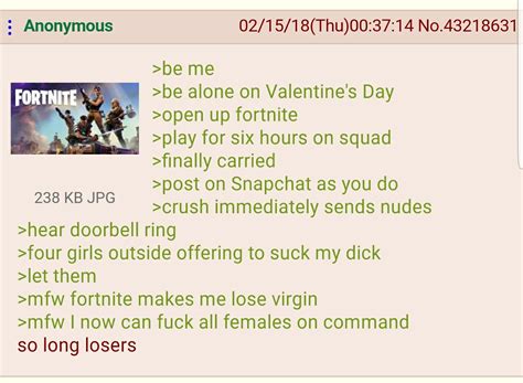 Anon Plays Fortnite Rgreentext