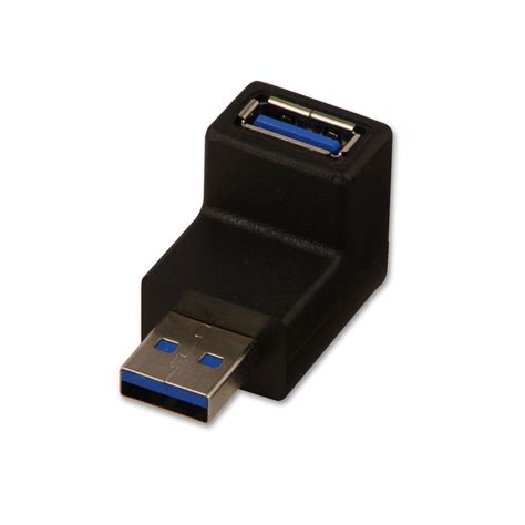 Usb 30 90 Degree Down Type A Male To A Female Right Angle Adapter