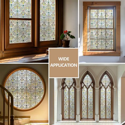 3d Privacy Stained Glass Window Film Ironwork Fancyfix