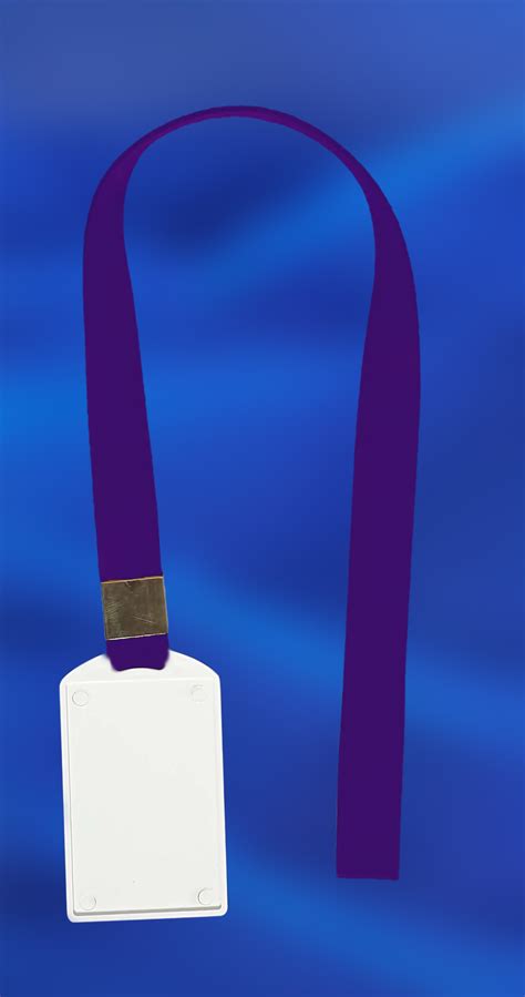 Sticker Holder Single Side Direct Fitting With Mm Satin Lanyard Welcome Superidcard