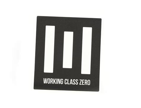 Working Class Zero — Bars Carpet Decal