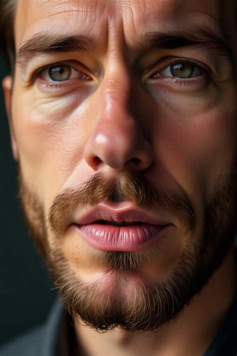 A Close Up Portrait Of A Man W Image Created By Mulott Tensorart