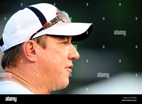 Buffalo Bills Hall Of Fame Quarterback Jim Kelly Watches Practice From