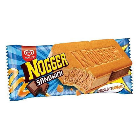 Walls Chocolate Caramel Nogger Sandwich Ice Cream 145 Ml Online At