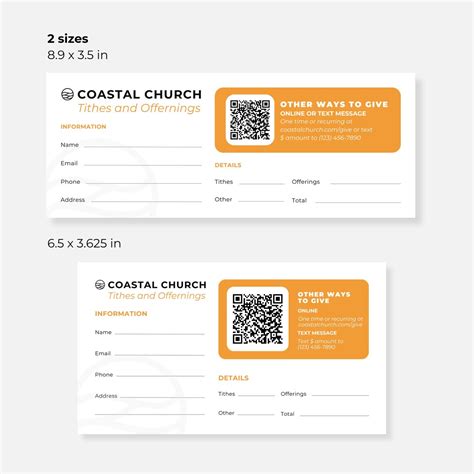 Tithe Envelope Template For Church Canva Template Church Templates