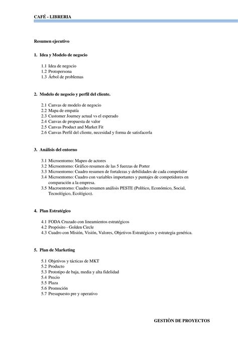 SOLUTION Informe Del Proyecto Emprendedor Y Plan Estrat Gico Studypool