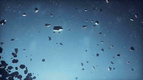 Immense Field Of Treacherous Asteroids In A Cosmic Nebula 34803108