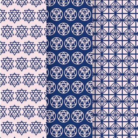 Free Vector Minimal Geometric Pattern Collection