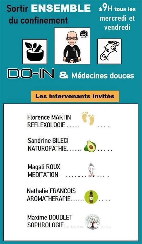 Ateliers DO IN et Médecines Douces en Visio Interactive jusqu au 31