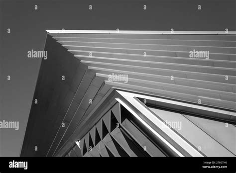 Detail Of Exterior Of The Msu Broad Art Museum On The Campus Of