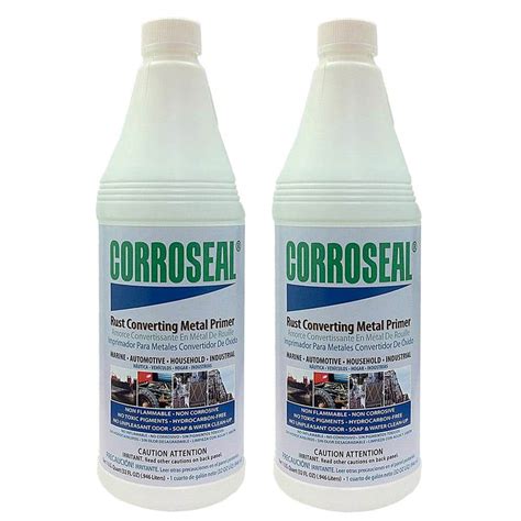 Corroseal Water Based Quart Rust Converter And Metal Primer Converts And Preps Surface All In