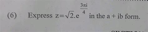Express 2 √2i5 In The Form Of A Ib